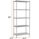 5 Tier Storage Rack Wire Shelving Unit Storage Shelves Metal - Bed Bath ...
