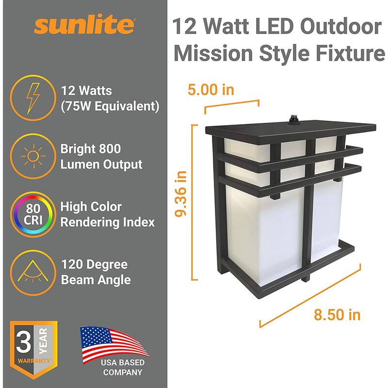 Sunlite Black Rectangle LED CCT Color Tunable Switch 3000K, 4000K ...