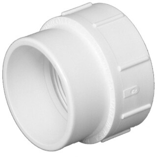 Charlotte Pipe PVC-00105-0600HA PVC DWV Schedule 40 Cleanout Adapter, 1 ...