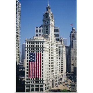"Buildings in a city, Wrigley Building, Chicago, Illinois" Poster Print ...