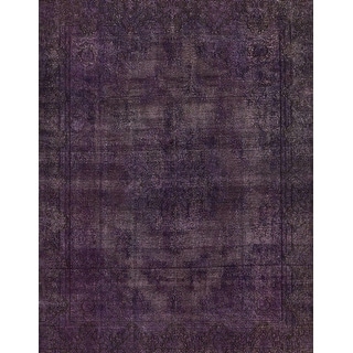 Ahgly Company Machine Washable Abstract Deep Purple Area Rugs - Bed ...
