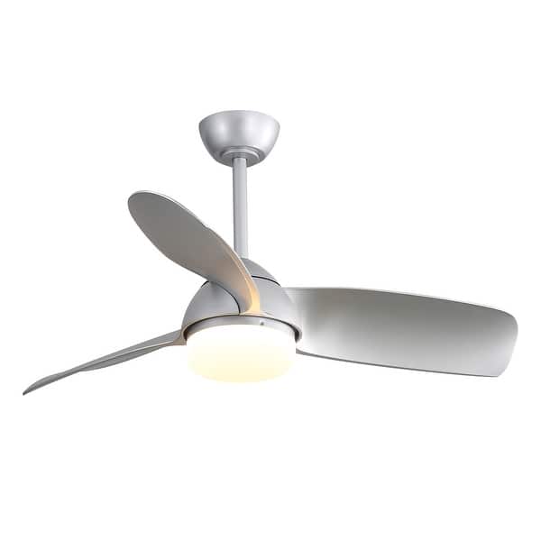 42 Inch Modern ABS Ceiling Fan With 6 Speed Remote Control Dimmable ...