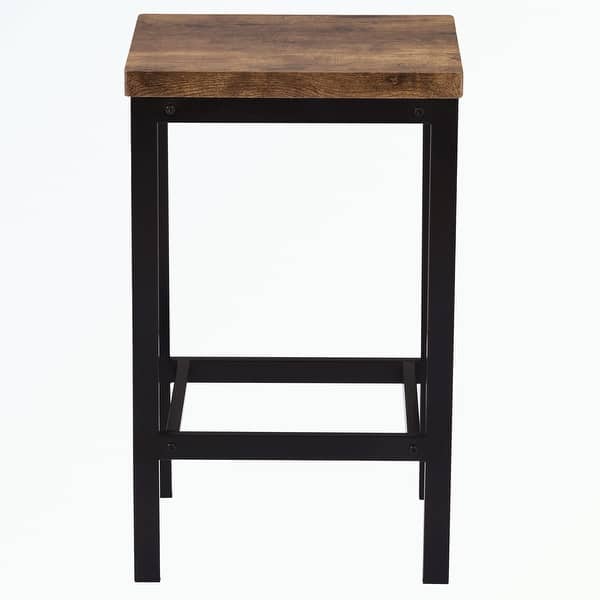 Extra Long Dining Table Set with 3 Stools with Footrest - Bed Bath ...