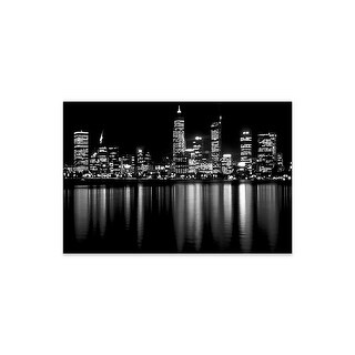 Downtown City Print On Acrylic Glass by Unknown Artist - Bed Bath ...