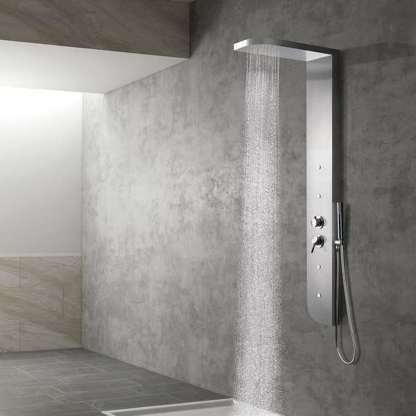 DAX Stainless Steel Shower Panel Pressure Balance Valve Body Jets - Bed ...