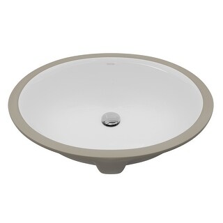 Karran Valera 18" Oval Undermount Vitreous China Bathroom Sink in White ...