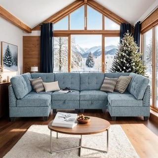 Artsy U-shape Modular Sectional Sofa, DIY Combination, includes Four ...