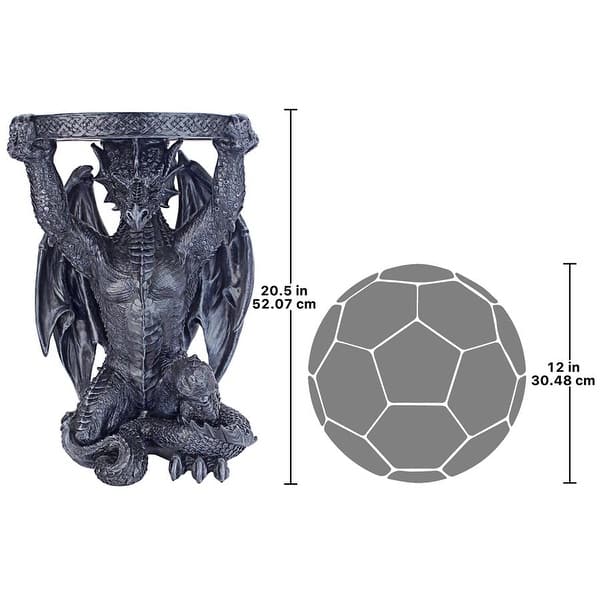 Design Toscano The Gothic Dragon of Netherley Boggs Sculptural Side ...