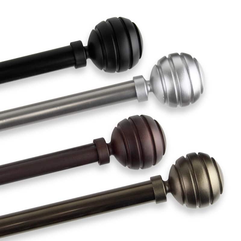 InStyleDesign Loop Adjustable Curtain Rod - Overstock - 18226437