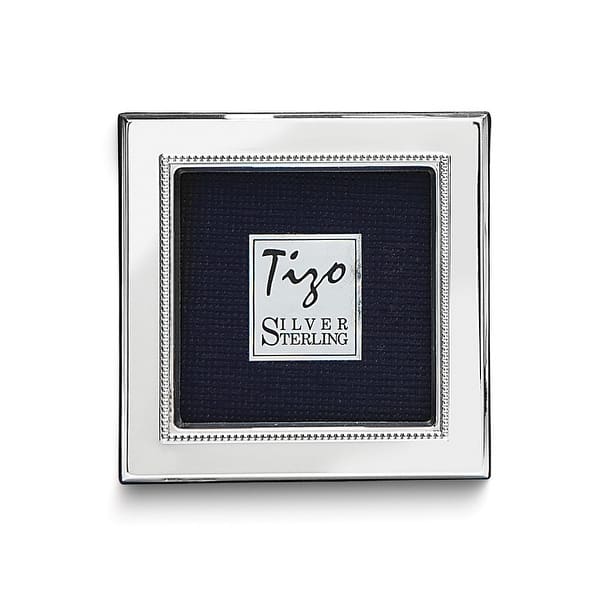 Curata 925 Sterling Silver Tarnish Resistant Classic Beaded 2x2 Photo ...