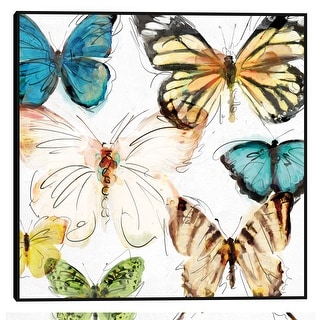 Les Papillons II By Studio Arts Canvas Art Print - Bed Bath & Beyond ...