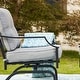 Patio Festival Outdoor Metal Rocking-Motion Chair with Cushions (2-Pack ...