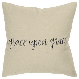 Black Taupe Canvas Grace Throw Pillow - Bed Bath & Beyond - 39556149