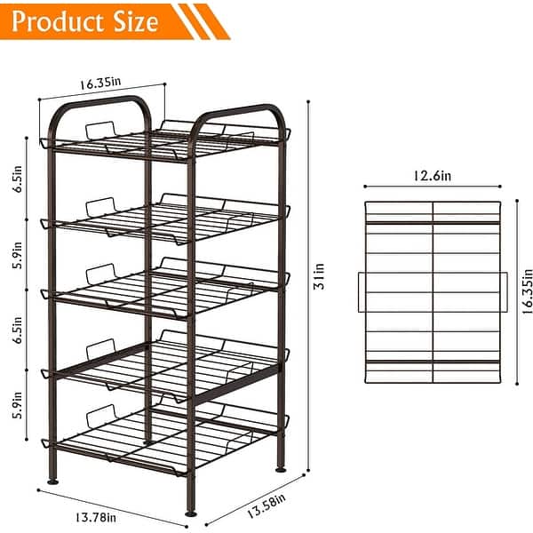 5-Tier Water Bottle Storage Rack - 5 Tier - Bed Bath & Beyond - 37846447