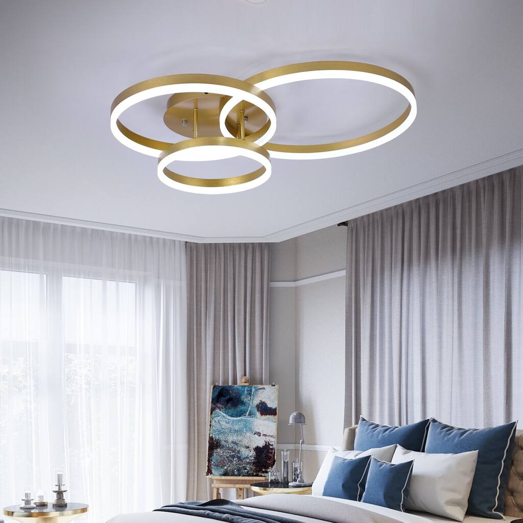 Maxax 3 - Light 31.8'' Cluster Circle LED Flush Mount - Overstock ...