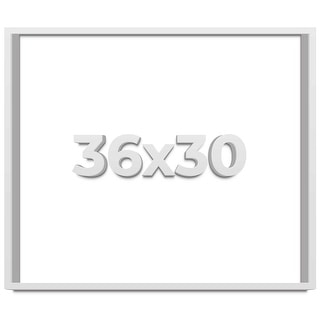 36x30 Shadow Box Frame White 1 Real Wood - Bed Bath & Beyond - 35922610