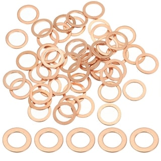 Copper Washer Sealing Ring, Metric Flat Sealing Gasket Crush Washer for ...