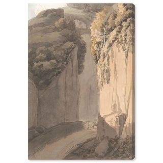 Grotto at Posilippo Canvas Vintage Landscape Art by Art Remedy - Bed ...