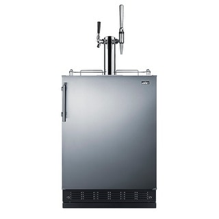Summit SBC7BRCM2 24" Wide 5.3 Cu. Ft. Free Standing Double Tap Coffee ...