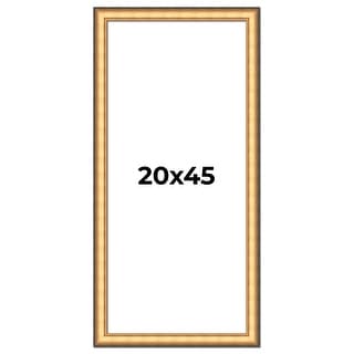 20x45 Frame Gold Plein Aire Solid Wood Picture Frame Width 2 Inches ...