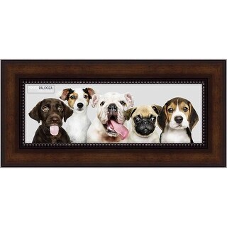 20x8 Traditional Walnut Complete Wood Picture Frame with UV Acrylic ...