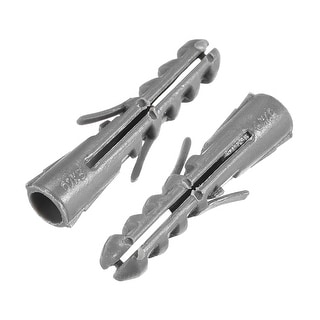 8x38mm Plastic Expansion Tube Bolts Column Frame Fixings Gray 50pcs ...