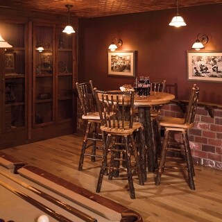 Hickory Log Round Pub Table - Bed Bath & Beyond - 33589876