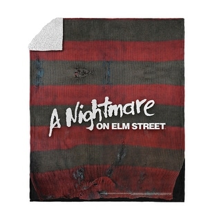 Warner Brothers Nightmare on Elm Street Silk Touch Sherpa Throw Blanket ...