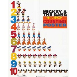 ''Mickey & Friends: 1 to 10 Counting Poster'' by Walt Disney Walt ...