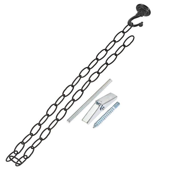 Ceiling Hook Wall Mount 37x55mm with 1M Hanging Chain Extension Link ...