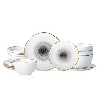 Christian Siriano Luma Porcelain Dinnerware Set - Bed Bath & Beyond ...