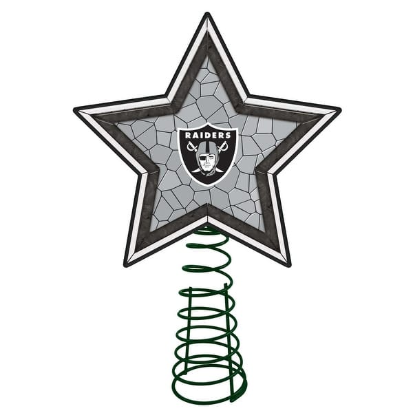Oakland Raiders Mosaic Tree Topper - Bed Bath & Beyond - 18681543