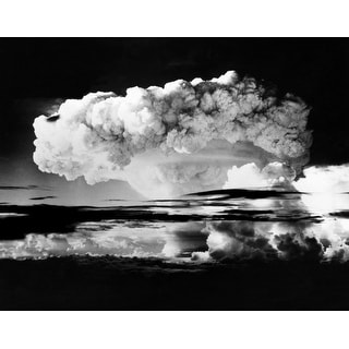 Atomic Energy An Explosion Of The H-Bomb During Testing In The Marshall ...