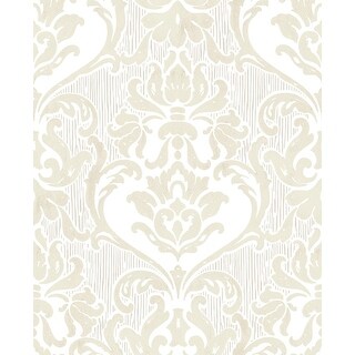 French Damask Paper Non-Pasted Wallpaper Roll - On Sale - Bed Bath ...
