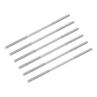 304 Stainless Steel Push Rod Double End Threaded Rod M6x180mm, Pack of ...