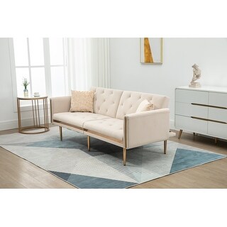 Modern Padded Loveseat Sofa Accent Sofa Convertible Sleeper Sofa Bed ...