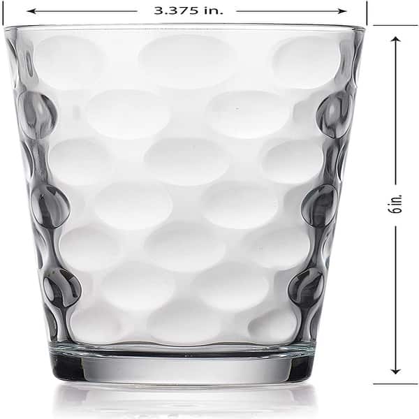 Modern Drinking Glasses Set, 12-Count Galaxy Glassware, Includes 6 ...