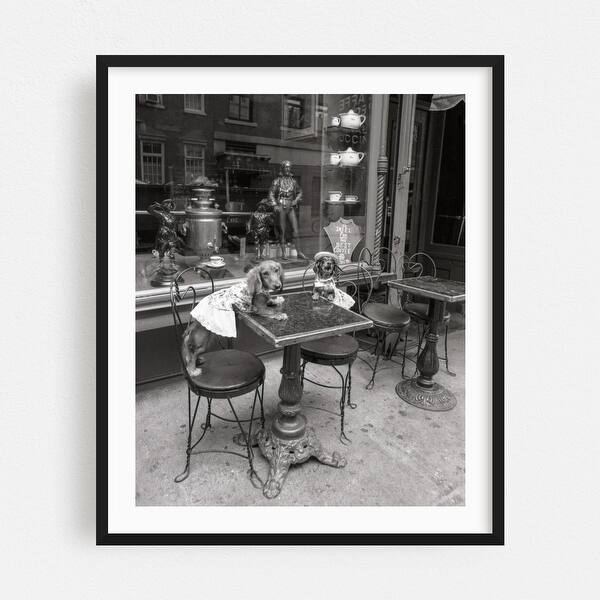 Barking at the Waiter Photography Animals Dog Urban Art Print/Poster ...