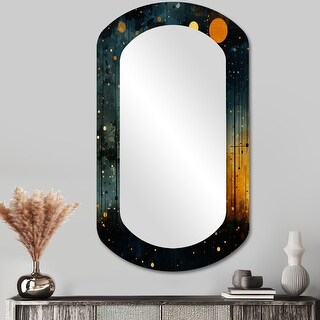 Yellow Astral Murmurs Landscape - Abstract Landscapes Wall Mirror 3D ...