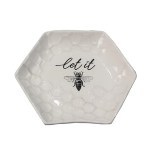 Ceramic Bee Spoon Rest, White, Black - Bed Bath & Beyond - 35366710