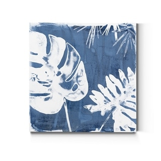 Tropical Indigo Impressions I -Premium Gallery Wrapped Canvas - Bed ...