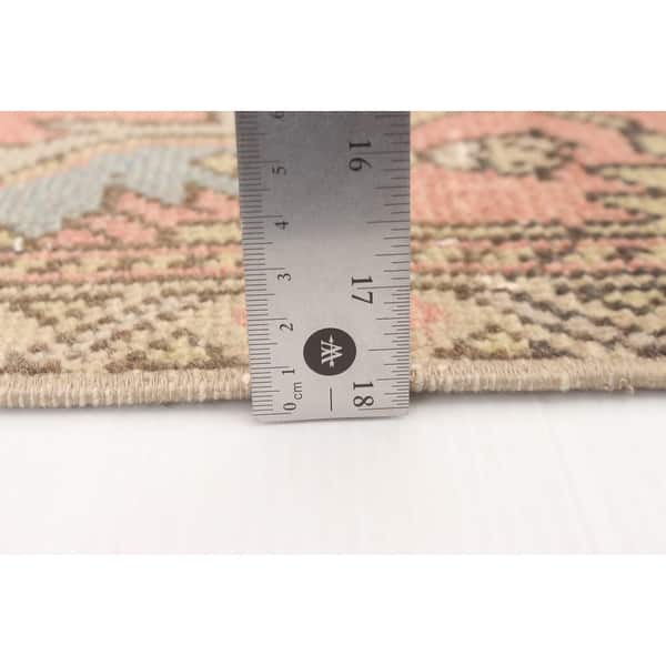 ECARPETGALLERY Hand-knotted Anadol Vintage Salmon Wool Rug - 3'9 x 11'5 ...