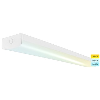 Luxrite 4FT LED Wraparound Light, 36/40/45W, 3 CCT, 4140/4600/5175 ...