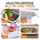 Cheer Collection 3 In 1 Collapsible Cutting Board Prep Tub for Grilling ...