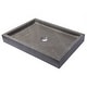 Rectangular Infinity Pool Sink - Honed Pietra Grey Marble - Bed Bath ...