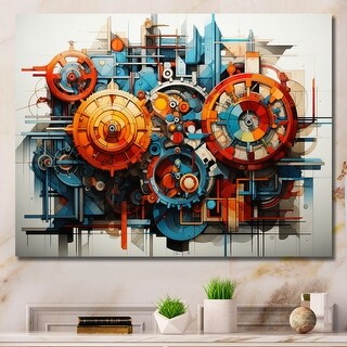 Designart "Constructivism Industrial Symphony III" Constructivism ...