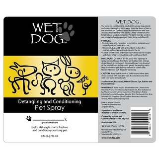 Wet Dog - Detangling and Conditioning Pet Spray - Bed Bath & Beyond ...