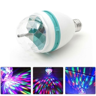 RGB LED Rotating Stage Light Bulb 3W - White - Bed Bath & Beyond - 40278560