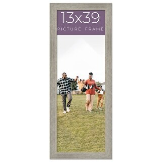 13x39 Grey Picture Frame - Wood Picture Frame Complete with UV - Bed ...