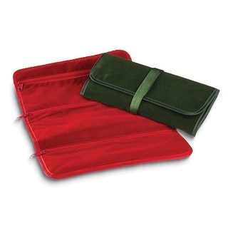 Curata Tarnish Tamert Set of 2 Anti-Tarnish Fabric Jewelry Rolls with ...